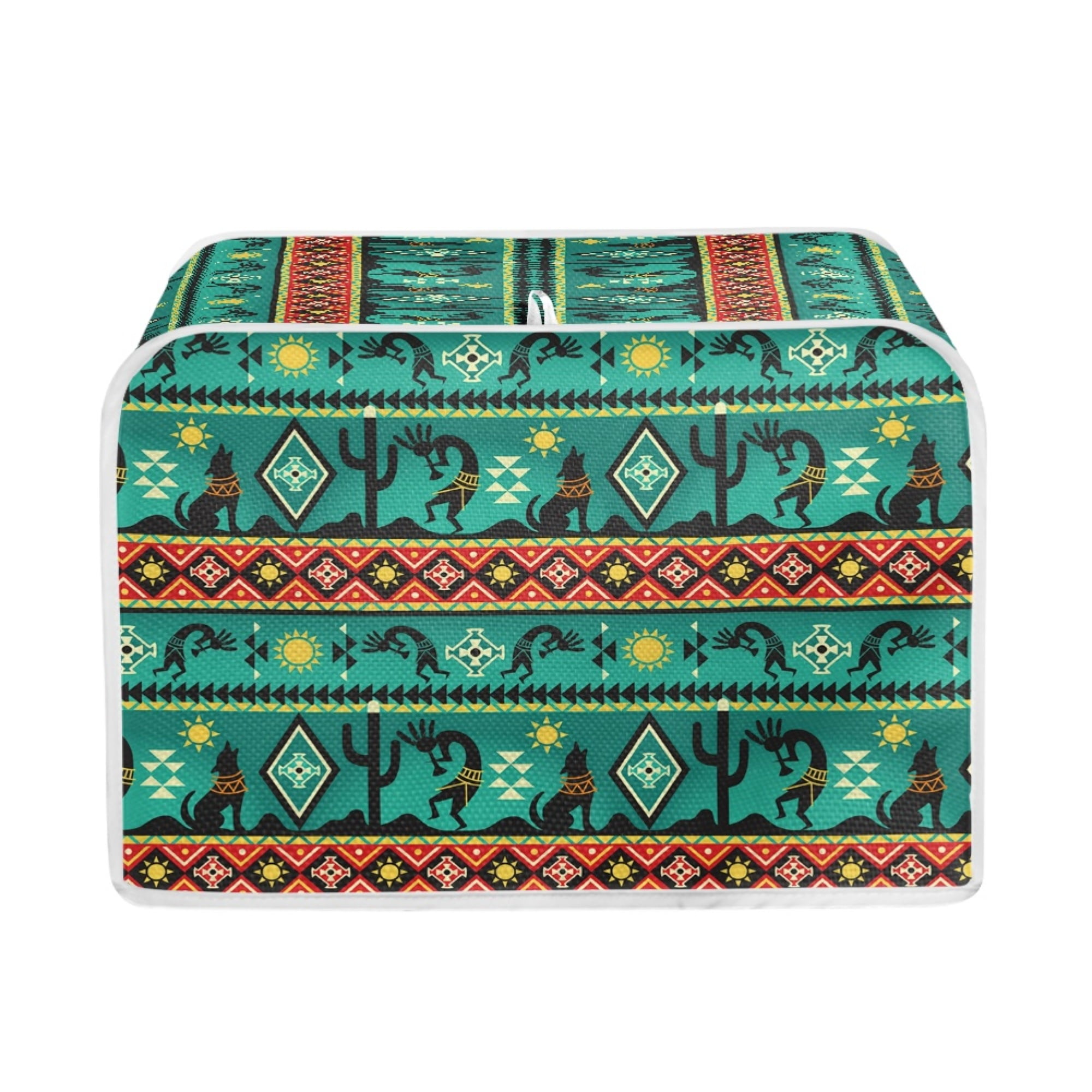 NETILGEN 4 Slice Silver Gray Aztec Tribe Style Toasters Cover for Small ...