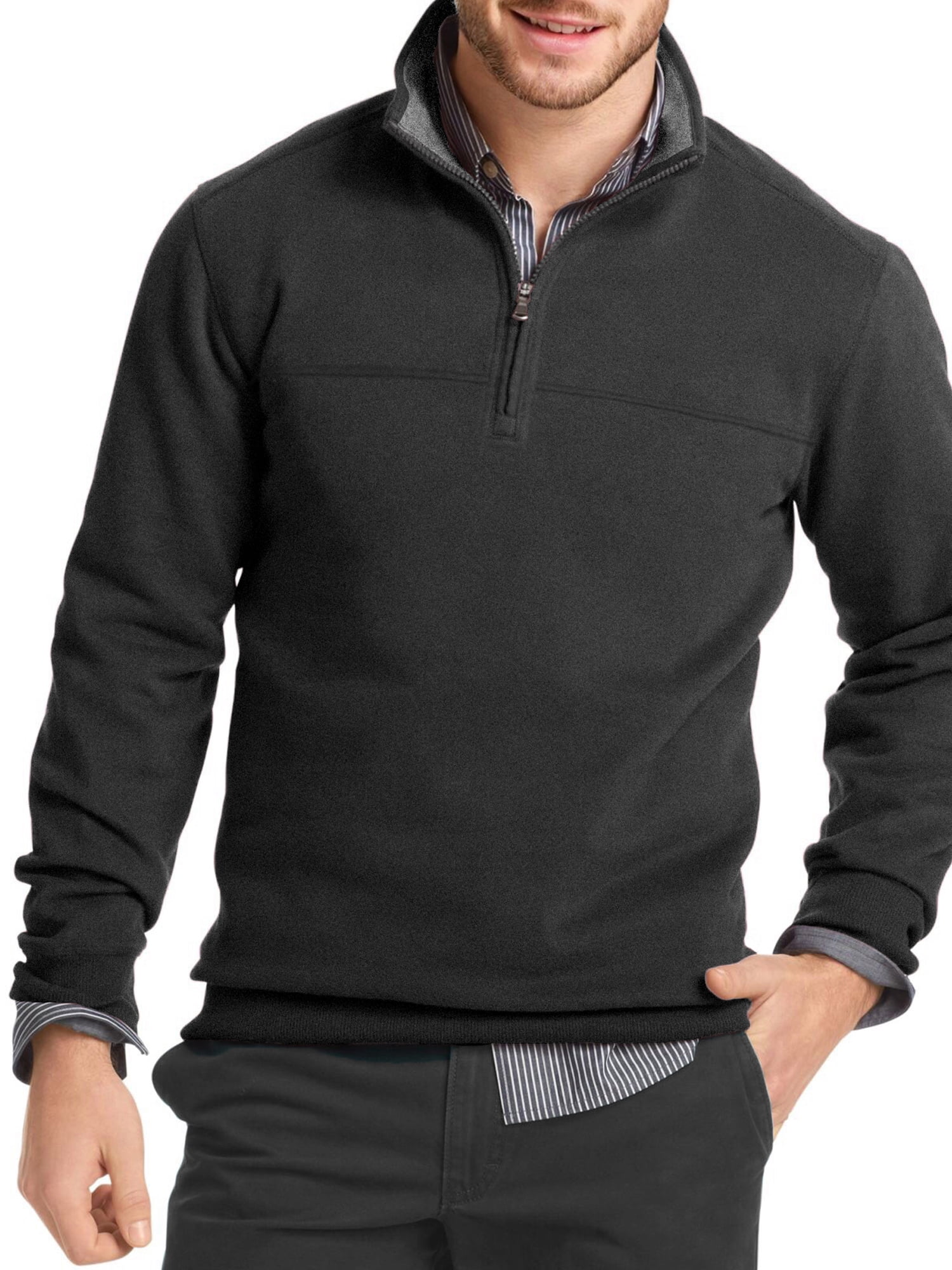 North Hudson Outfitters Men's Sueded Fleece Zip Sweatshirt - Walmart.com
