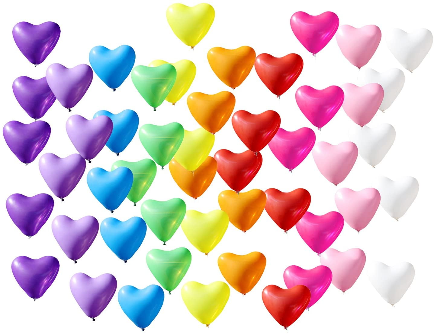 Wedding Balloon Rainbow Latex Helium Heart Shaped Party Balloons ...