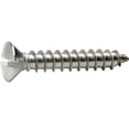 #10 x 1" Oval Head Sheet Metal Screws, Slotted Drive, Stainless Steel ...