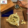 5" Sundial Compass Solid Brass Sun Dial - Walmart.com