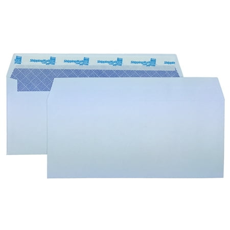 (1000) ShippingMailers Brand 4 1/8 x 9 1/2 White #10 Envelopes /w Self ...