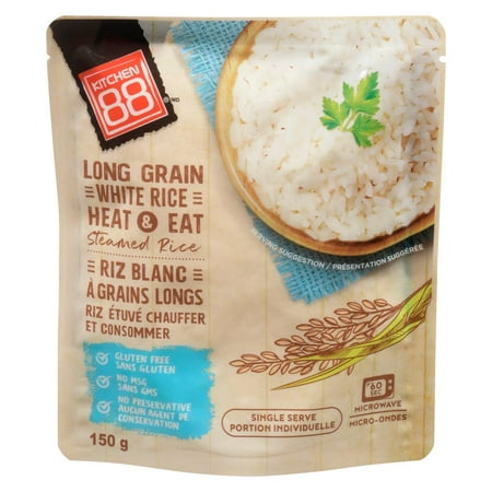 Kitchen 88 White Rice Steamed 150 grams, K88 WHITE RICE 150 g - Walmart.ca