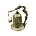 Dalidasy Lock Dragon Carved Buddhist Bell Geomantic for Meditation ...