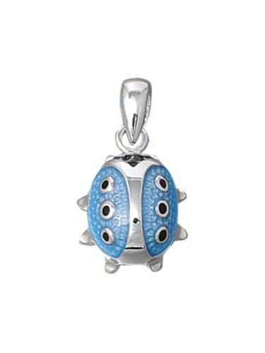 Blue Bug Pendant Sterling Silver - Walmart.com
