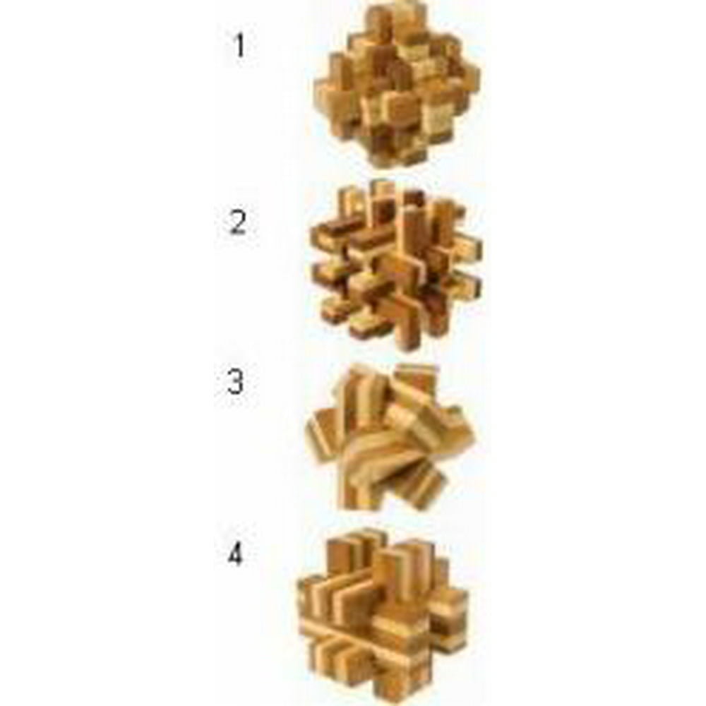 Bamboo Bamboozlers Bamboo Puzzles Styles May Vary Brain Teasers ...
