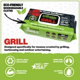 Crocodile Cloth Grill Cleaning Wipes - Heavy Duty, Biodegradable - 80 ...