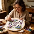 Bird Garden Embroidery Kit, Hummingbird Floral Cross Stitch Set DIY ...