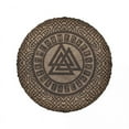 Valknut Symbol And Runes On Wood Spare Tire Cover Norse Viking Odin Car ...
