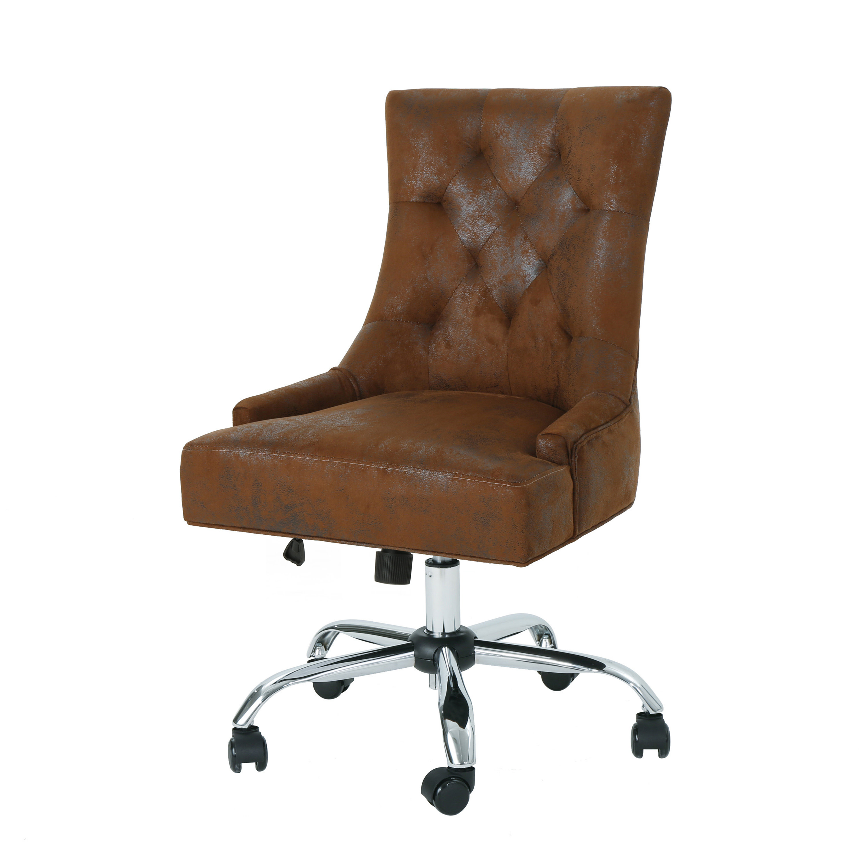 GDF Studio Bagnold Contemporary Tufted Adjustable Swivel Office Chair ...