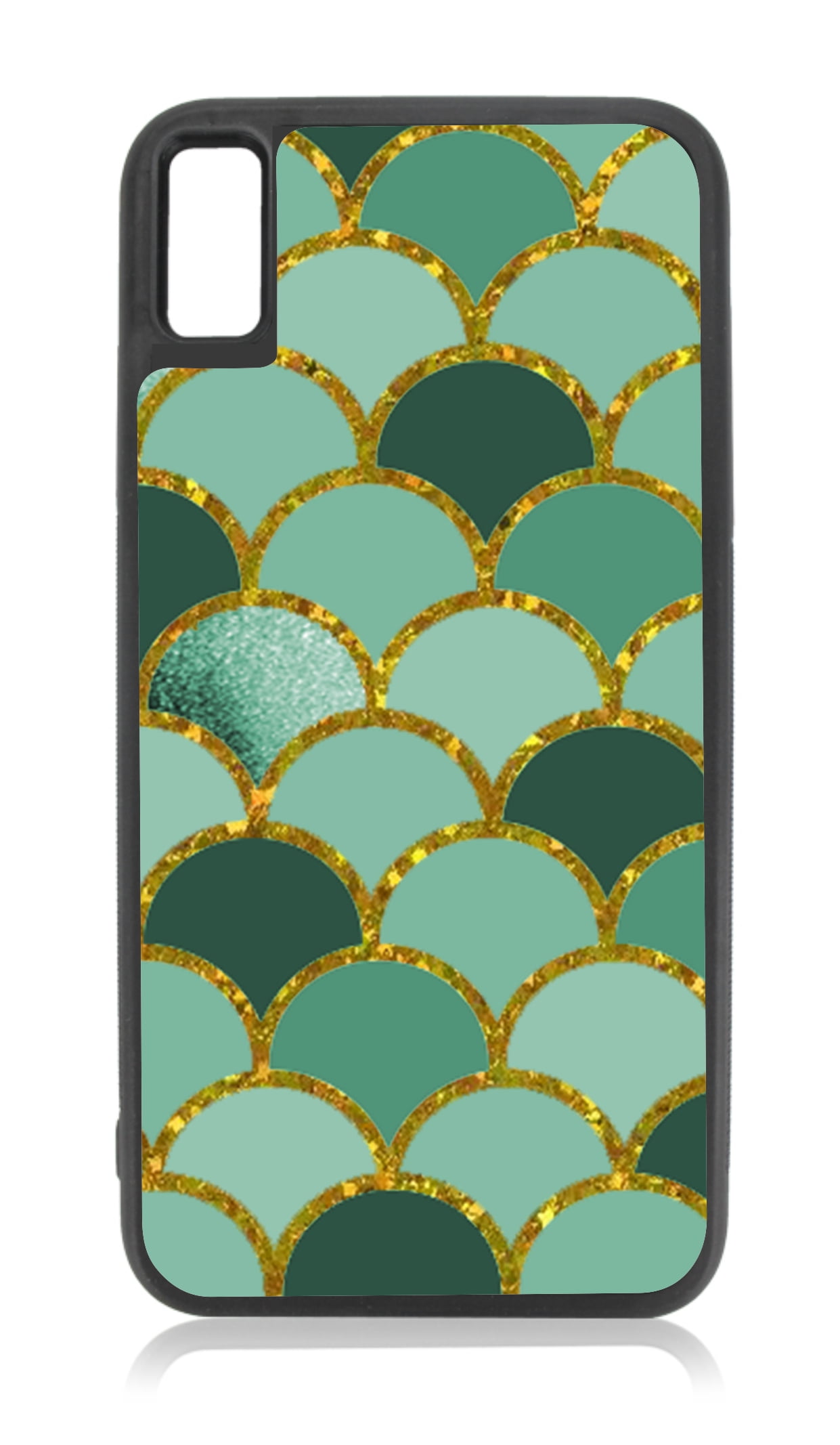 Gilded Mermaid Scales - Scallops Faux Gold Glitter Pattern Print Design ...