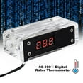 BIMZUC Precise Digital Water Cooling Thermometer -50 to 100 Celsius Red ...