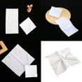 12Pieces White Embroidered Edge Cotton Handkerchiefs Soft Absorbent ...
