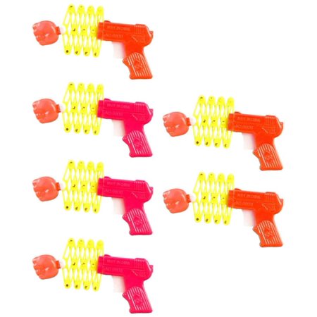 IGUOHAO 6pcs Children Retractable Fist Shooter Trick Prank Toy Spring ...