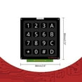Lanema 4x4 Keypad Mcu Board Keyboard Moduless With 16 Keys 4x4 Push Buttons External Keypad