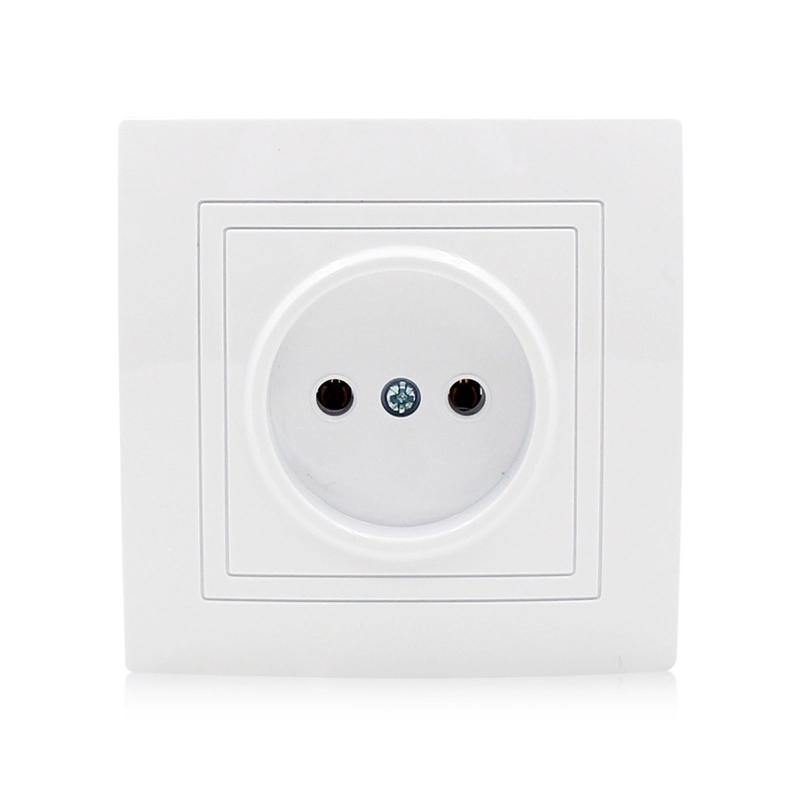 ZPAQI Wall Single Outlet European Power Adapter Socket Wall Panel ...