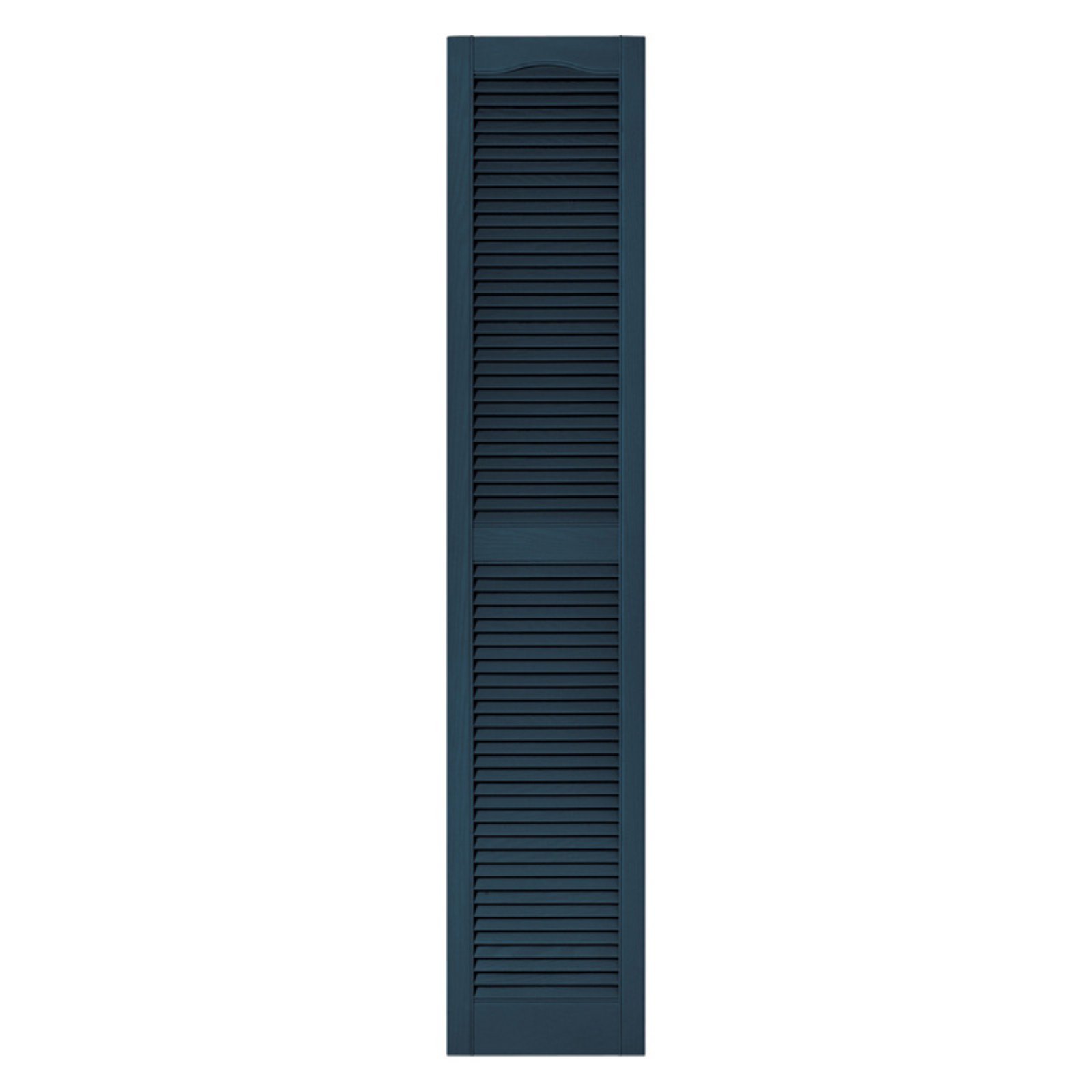 Builders Edge 12W in. Louvered Vinyl Shutter Pair - Walmart.com