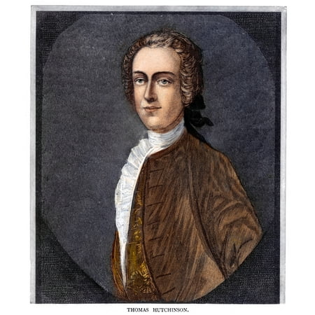 Thomas Hutchinson /N(1711-1780). American Colonial Administrator. Wood ...