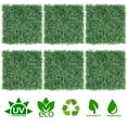 20" x 20" Artificial Boxwood Panel Plastic Greenery Boxwood Topiary for ...