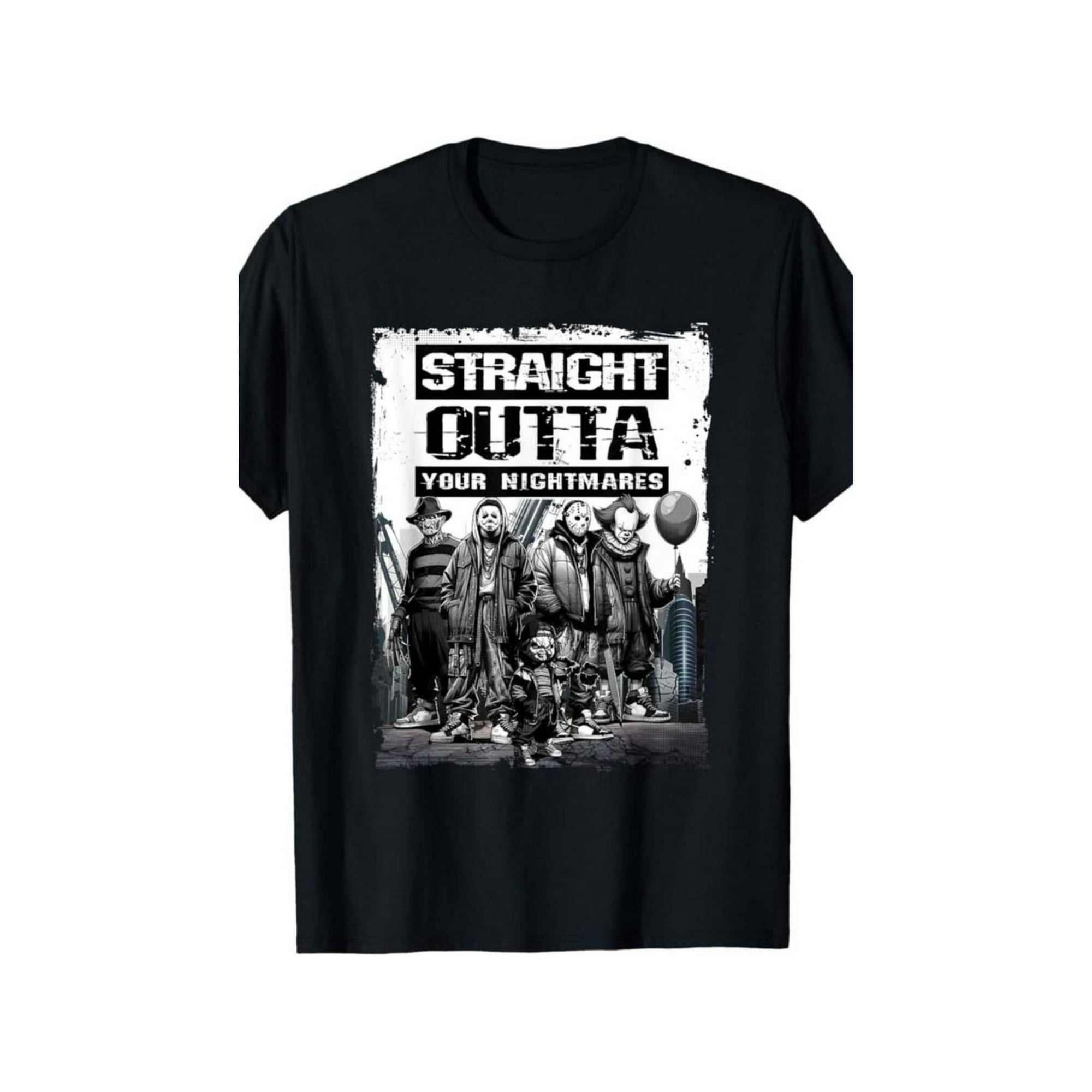 Click here for Generic Straight Outta Nightmares Mens Vintage Hor... prices