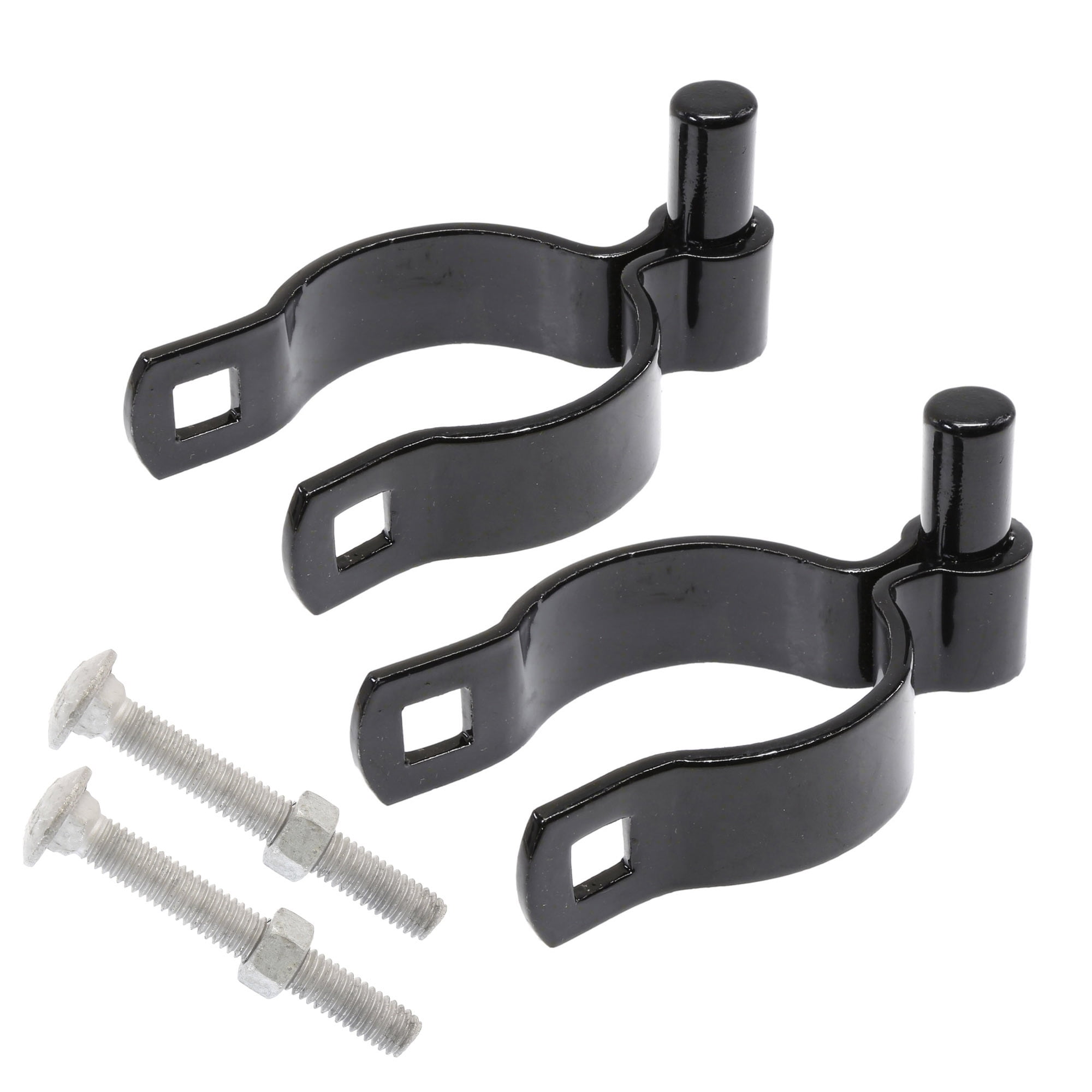 2 1/2" (2 3/8" OD) x 5/8" Black Male Gate Frame Hinges for Chain Link ...