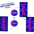 Ultima LED Neon Open Sign for Business: Vertical LED Sign with Flashing ...