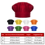TOPTIE Chef Hat for Kid & Adult, Cotton Elastic Adjustable Kitchen ...