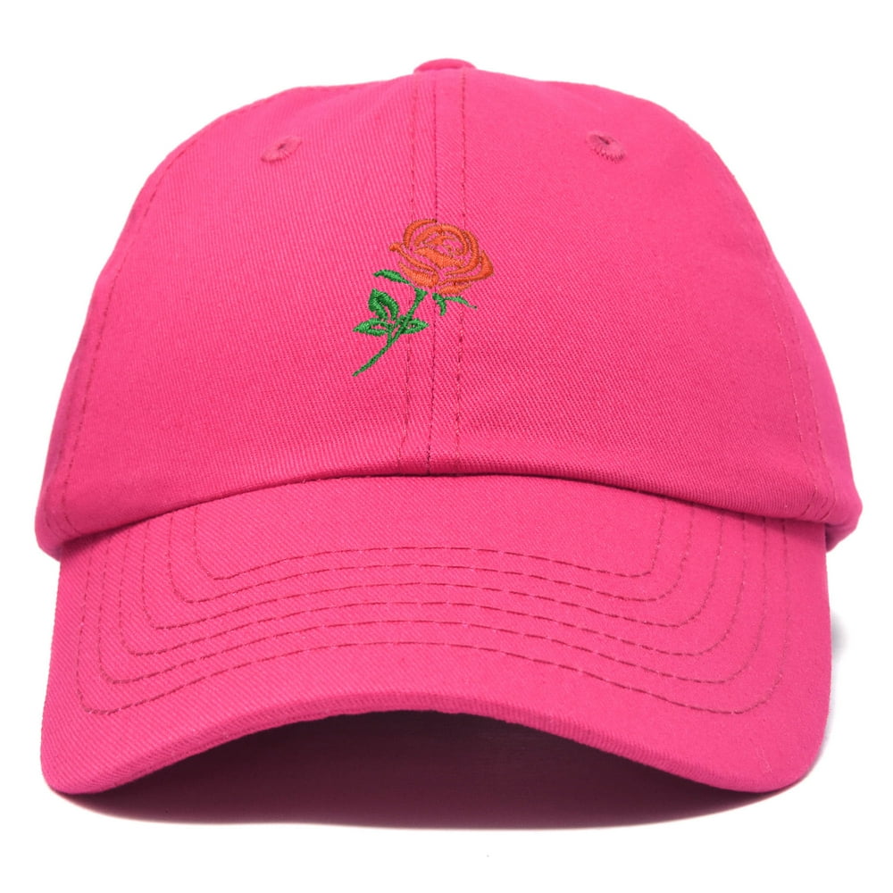 DALIX - DALIX Red Rose Hat Premium Embroidered Baseball Cap Womens in ...