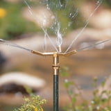 Orbit Irrigation 3-Arm Rotating Sprinkler on Telescoping Base Watering ...