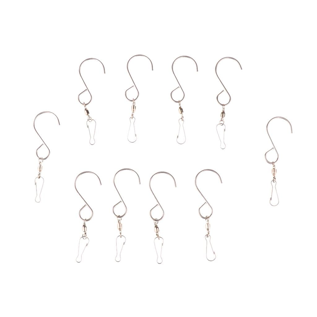 Ganchos con Clips de Cortina Zulema Acero Inoxidable 10 Piezas ...