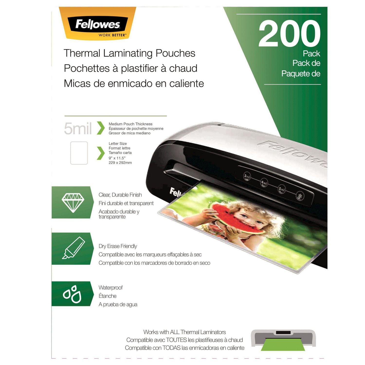 Click here for Fellowes Thermal Laminating Pouches - Letter  5 Mi... prices