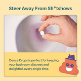 Deuce Drops Toilet Bowl Cleaner Tablets – Pocket-Sized Toilet Freshener ...
