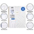 Work from Home Monthly Weekly Planner Large (8.75 x 11) Grey 15-Month ...