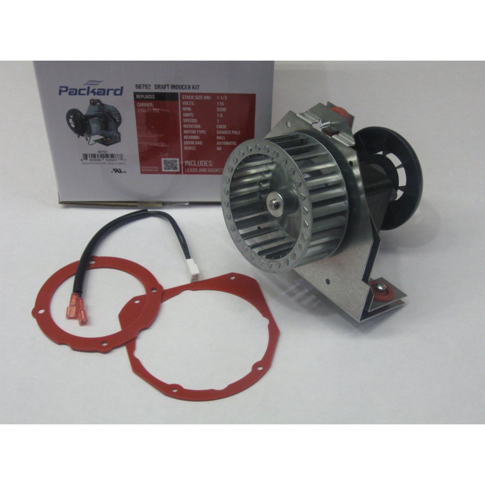 Packard 66752 Draft Inducer Blower Motor for Carrier 310371-752 ...