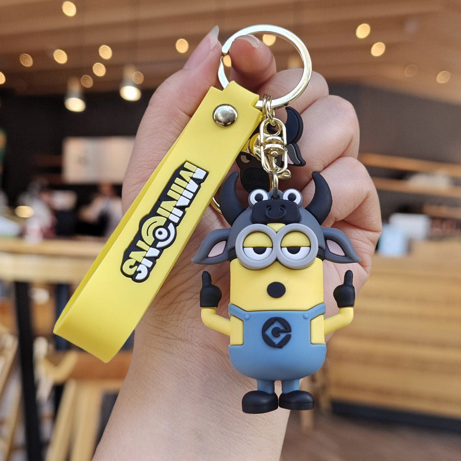Keychain: Minion,PVC Figurine Backpack Clip Keychain,Pocket Keychain ...