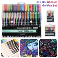 100 Pack Gel Pens Set, Color Art Gel Pen with 100 Colors for Adult Kids ...