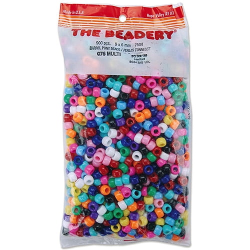 The Beadery Pony Beads 6x9mm, 900-Pack - Walmart.com - Walmart.com