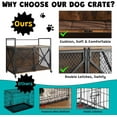 41 inch Dog Crate Furniture - Heavy Duty Table with Swivel Wheels ...