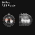 10 Pack Clear Fillable Balls Ornament, 3.1 Inch Hanging Plastic Balls ...