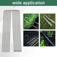 201 count 6 Inch 11 Gauge Garden Stakes Kit, 100 count U-Shaped ...