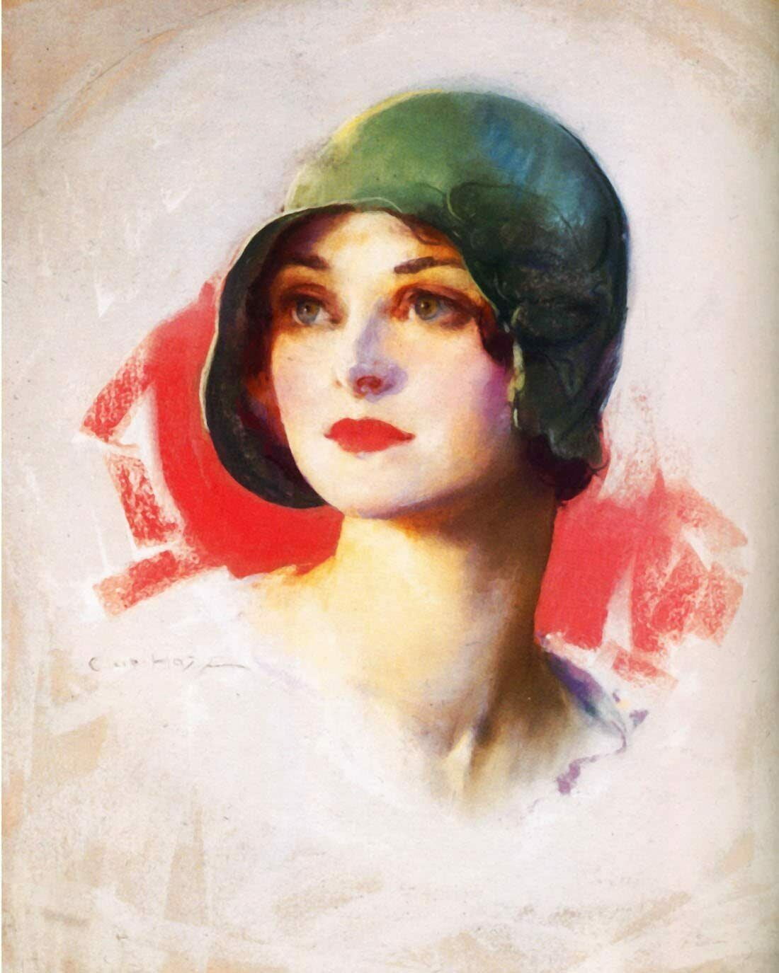 Flapper Girl - CANVAS OR WALL ART PRINT - Walmart.com