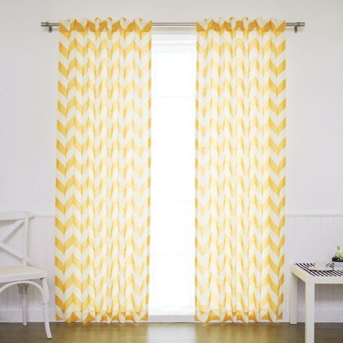 Chevron Sheer Curtains