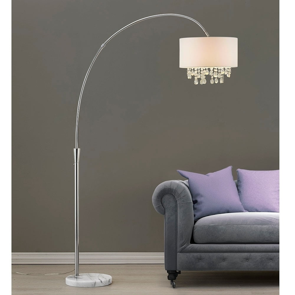 HomeGlam Monroe 81"H Crystal Pendants Arch Floor Lamp - Walmart.com