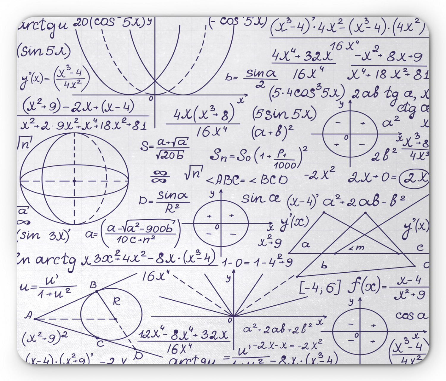 Modern Mouse Pad, School Genius Smart Student Math Geometry Science ...