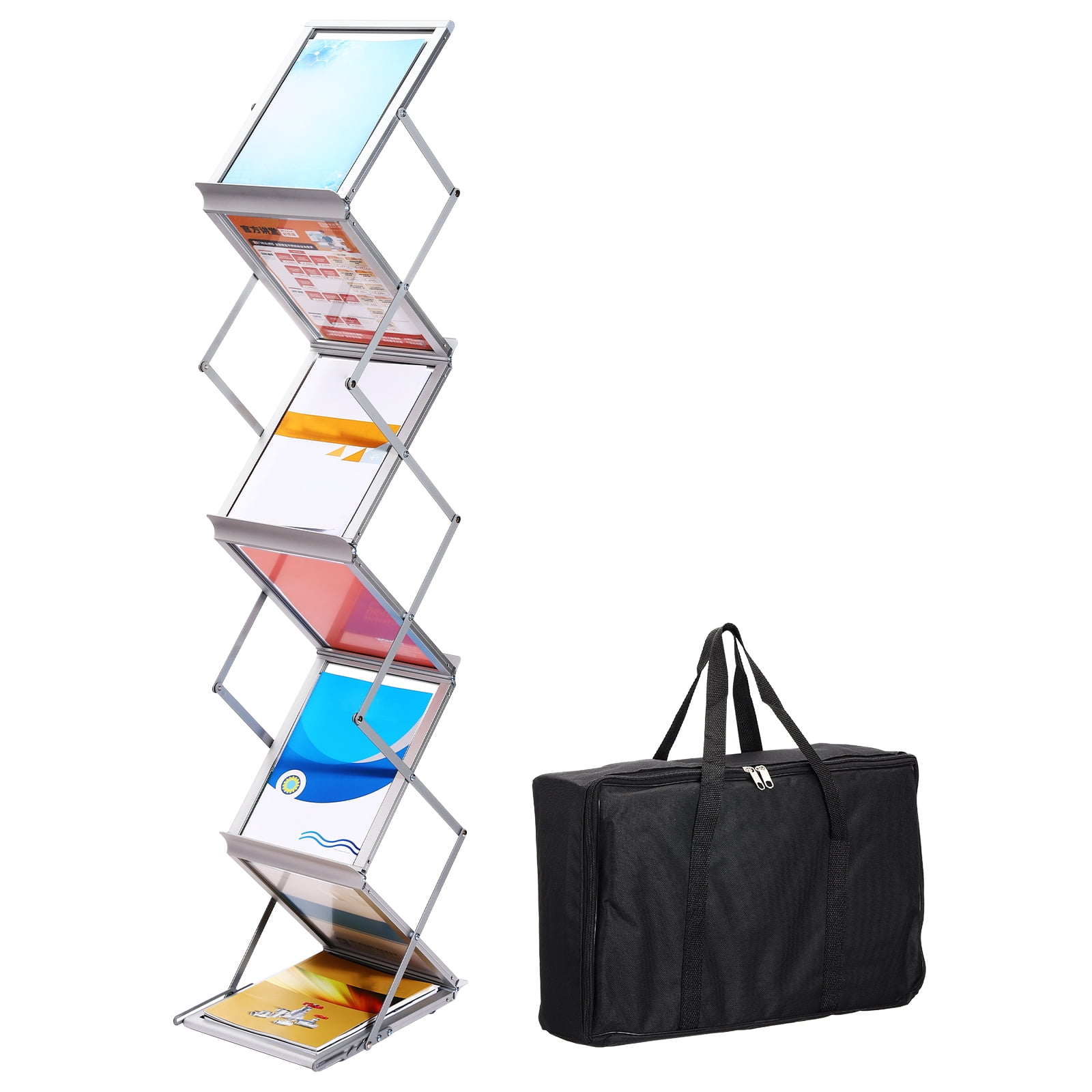 Click here for Uxcell Foldable Aluminum Magazine Display Racks 6... prices