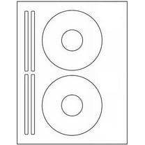 Avery Matte White CD Labels for Laser Printers, 30/Pack with CD/DVD ...