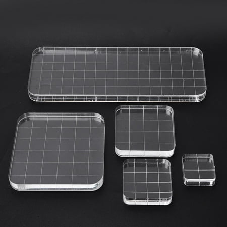 Rubber Block Rubber Plate Block Stamping Block With Grid 5 Pcs Rubber ...