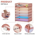 2 Pack 6 Tier Mesh Desk Organizer with Handle for Letter Size Papers ...