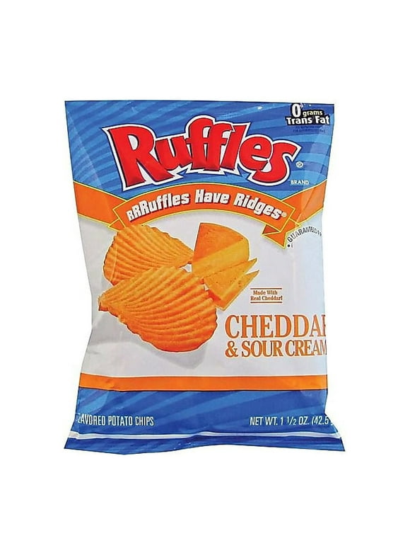 Cheddar and Sour Cream Ruffles in Chips - Walmart.com