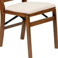Stakmore Urn Back Adult Folding Chair Fruitwood Frame & Blush Fabric ...